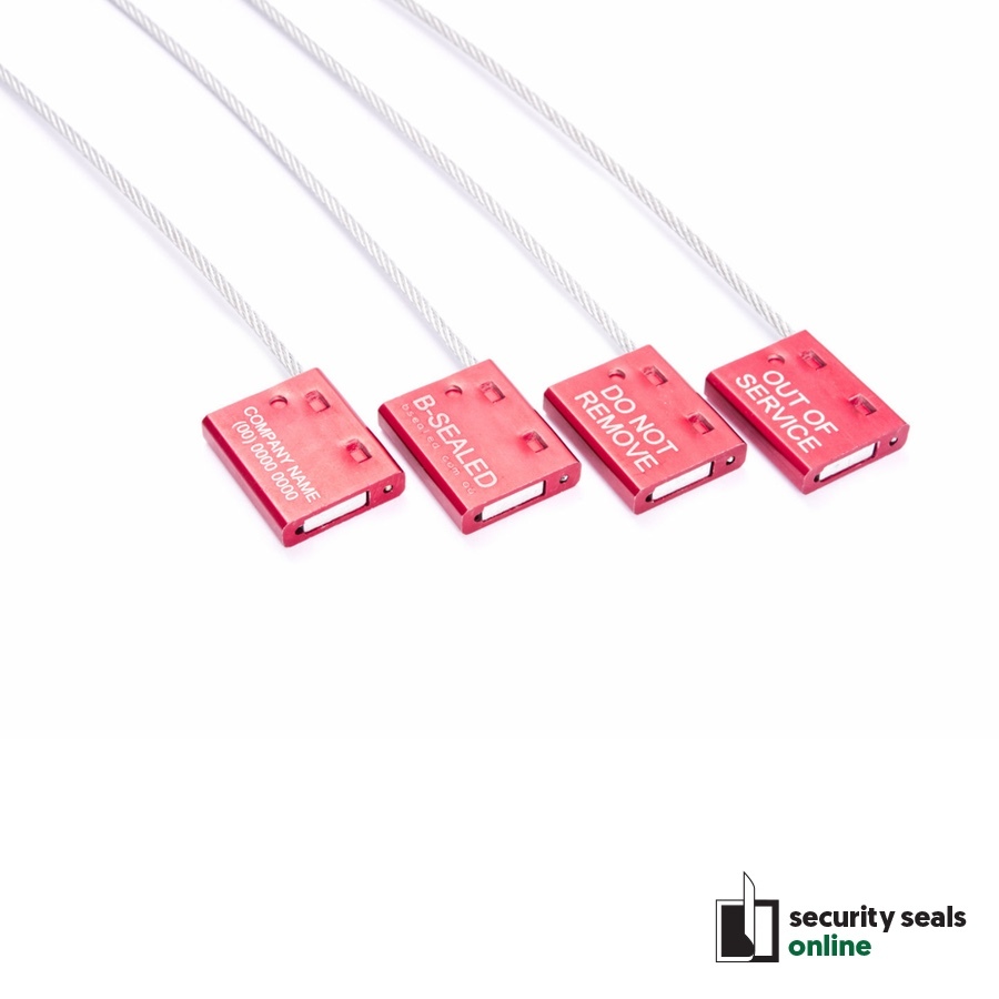 CarSeal 2.5mm+ 4000mm length tamper evident cable wire seals @ Security ...