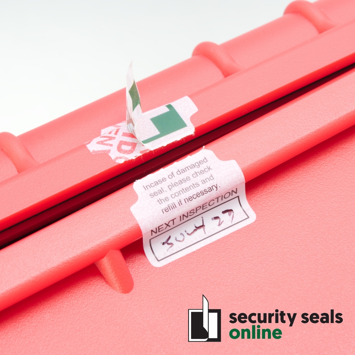 X-Safe 50x30mm TT First Aid Kit Security Seal Label @ Security Seals ...