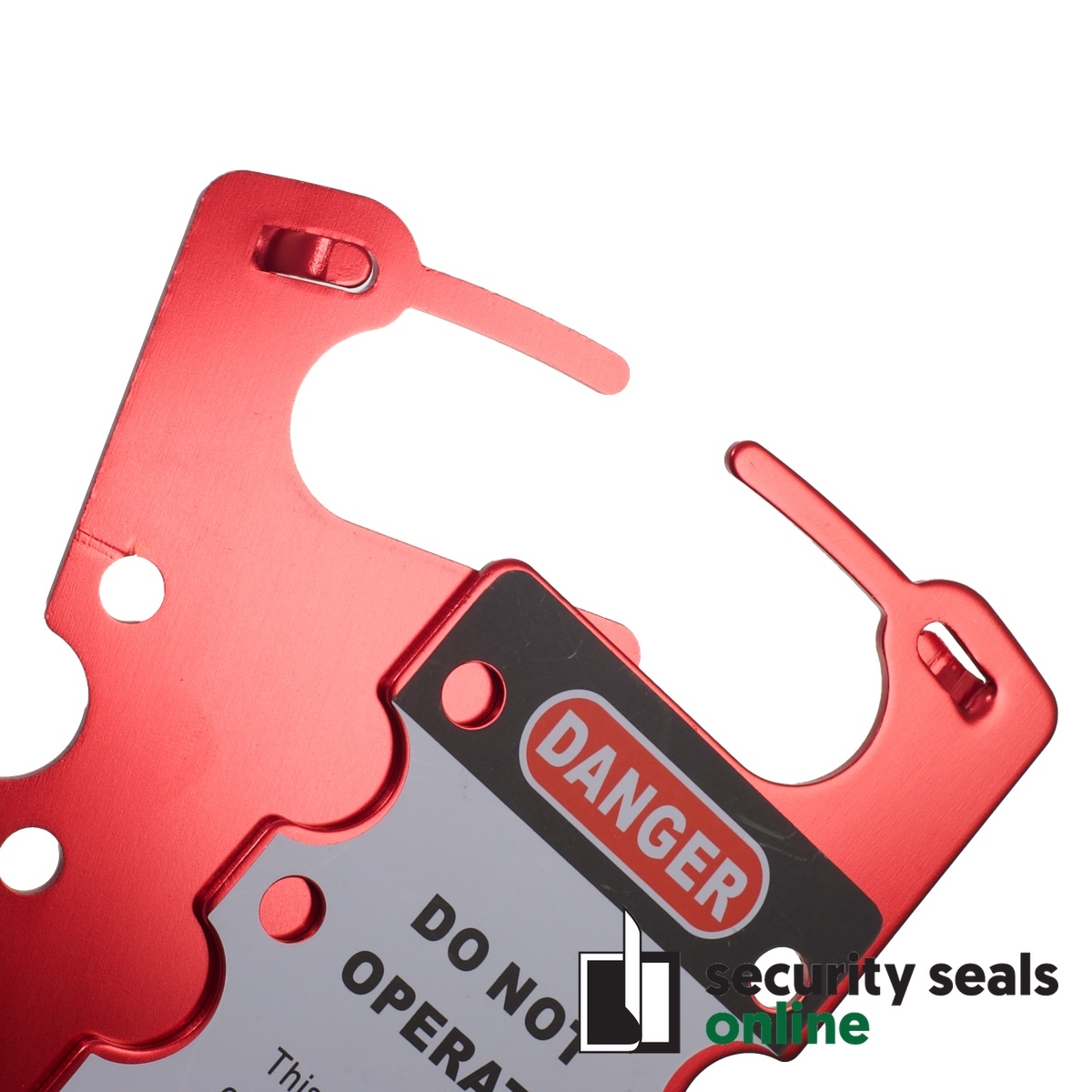 Hasp lockout aluminium HL03A-RED @ Security Seals Online by B-Sealed
