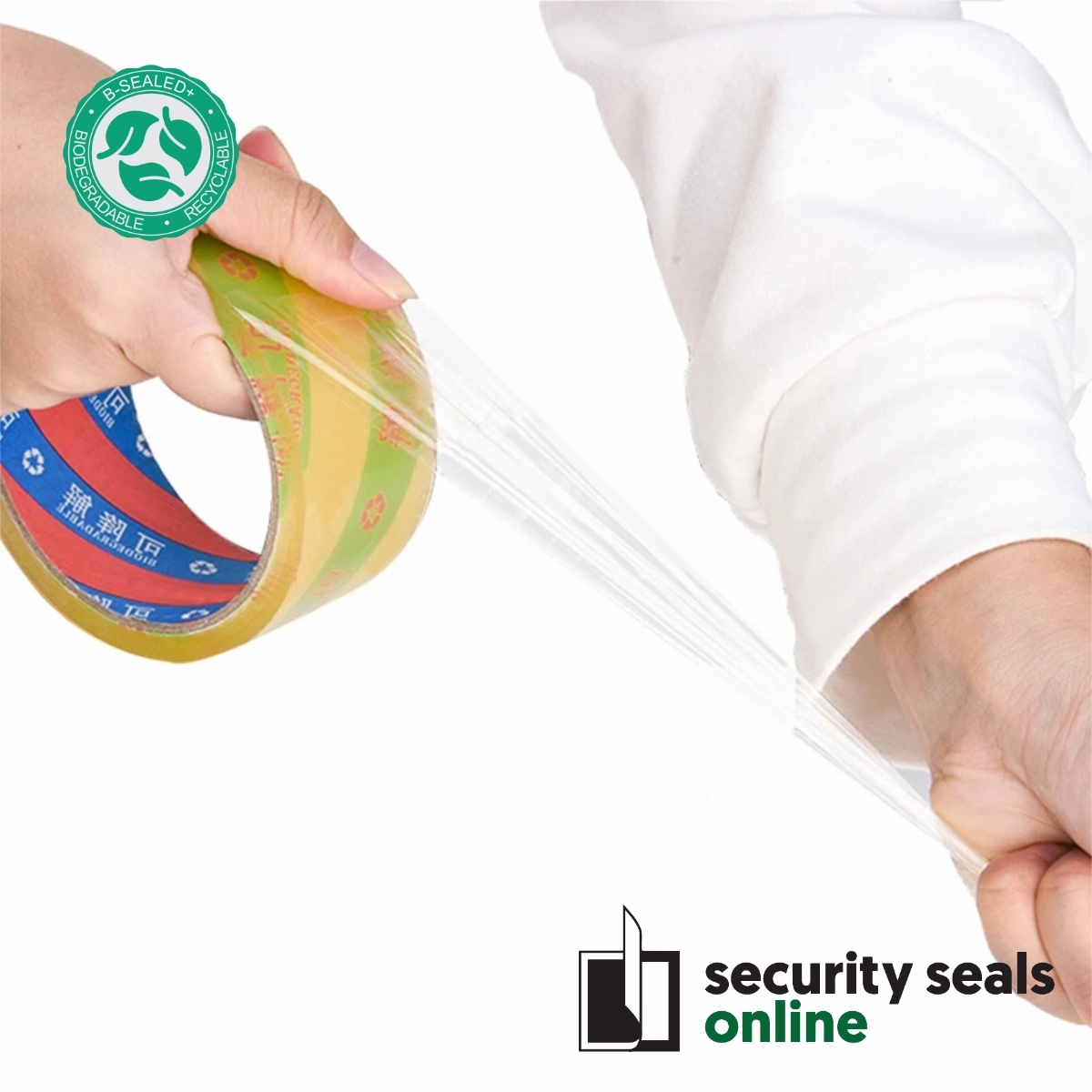 Cellulose Biodegradeable Packaging Tape @ Security Seals Online by B-Sealed