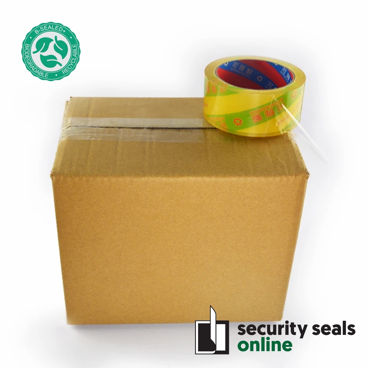 Cellulose Biodegradeable Packaging Tape @ Security Seals Online by B-Sealed