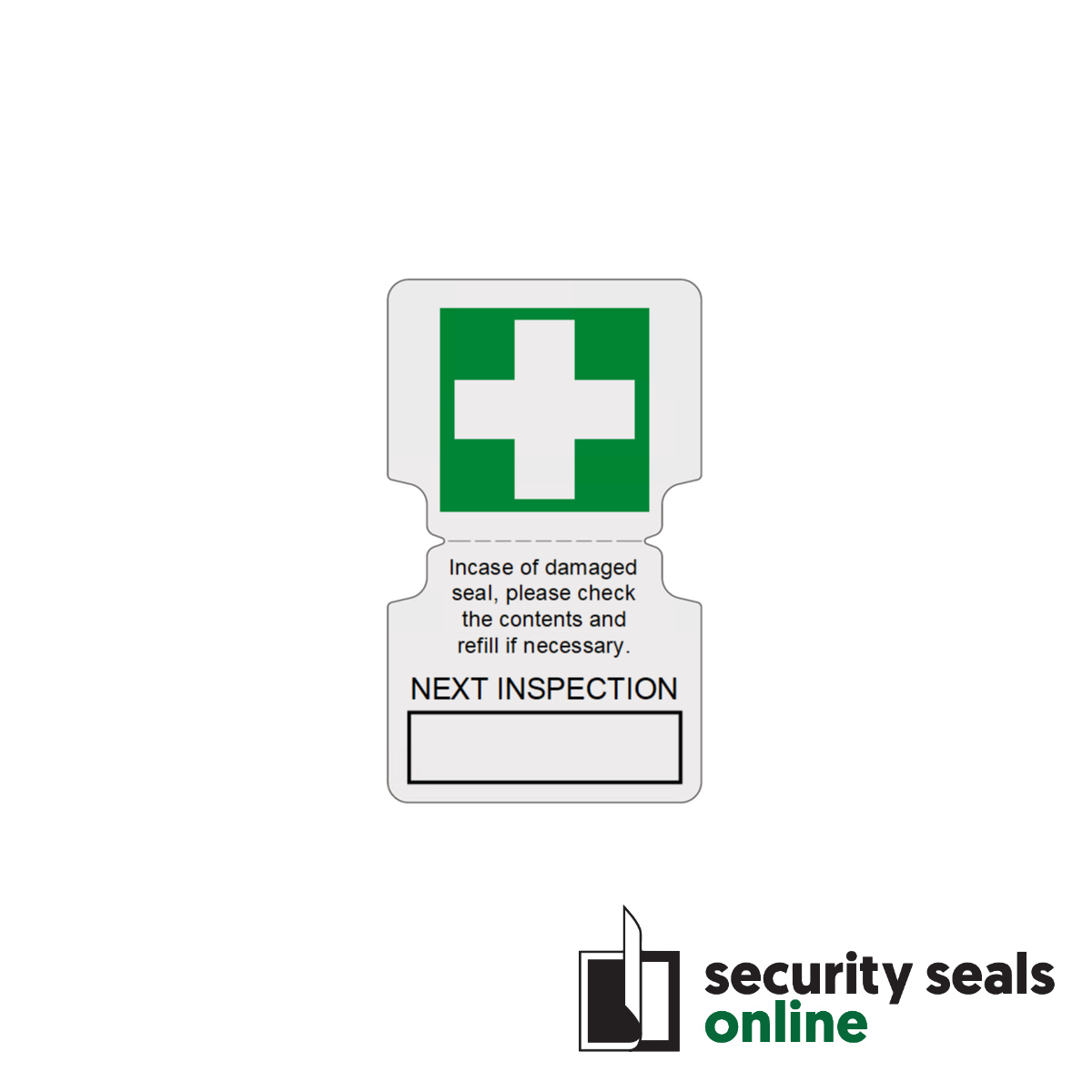 X-Safe 50x30mm NT First Aid Kit Security Seal Label @ Security Seals ...