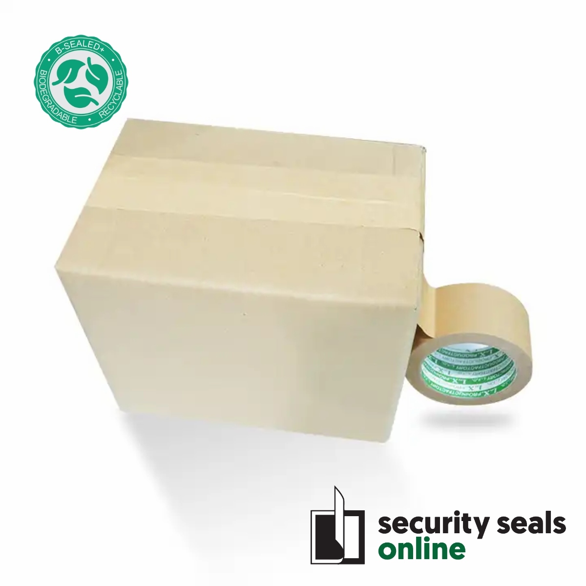 Water Activated Gummed Kraft Biodegradable Tape @ Security Seals Online ...