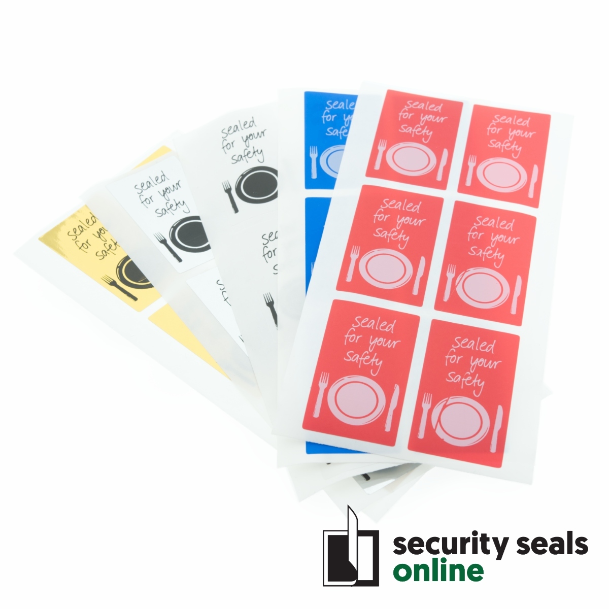 X-Safe 70x40mm Food delivery Total-Transfer tamper evident @ Security ...