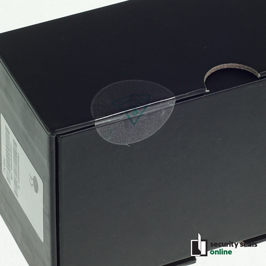 X-Safe Clear Round Partial Transfer tamper evident labels @ Security ...