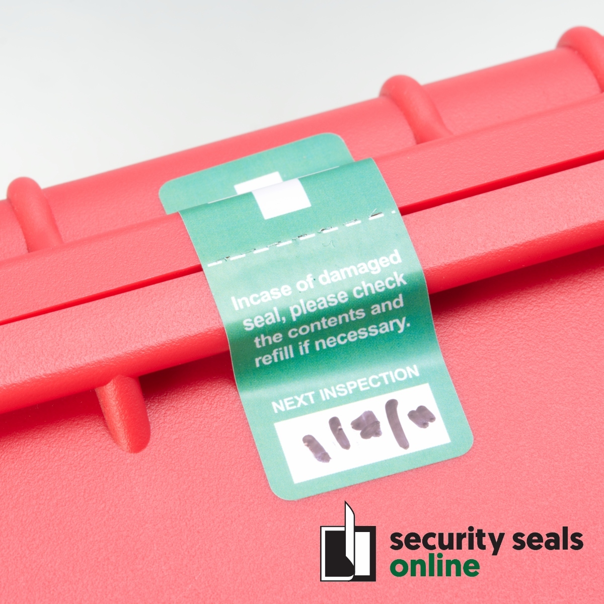 X-Safe 70x30mm Permanent First Aid Kit Security Seal Label @ Security ...