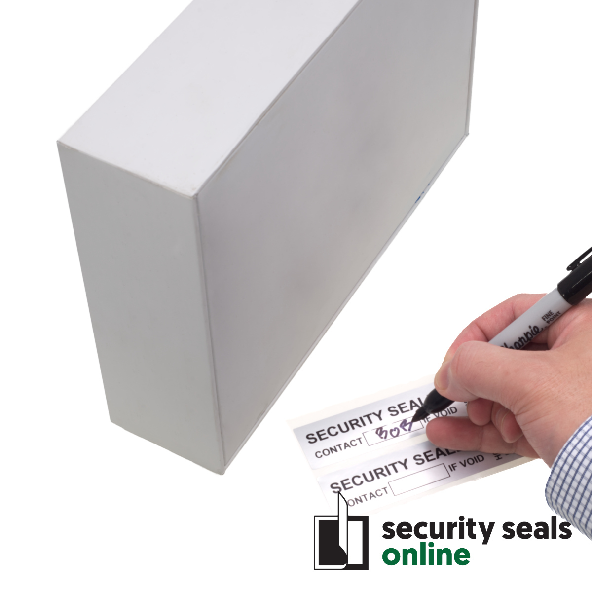 X-Safe 100x25mm Total-Transfer tamper evident labels @ Security Seals ...