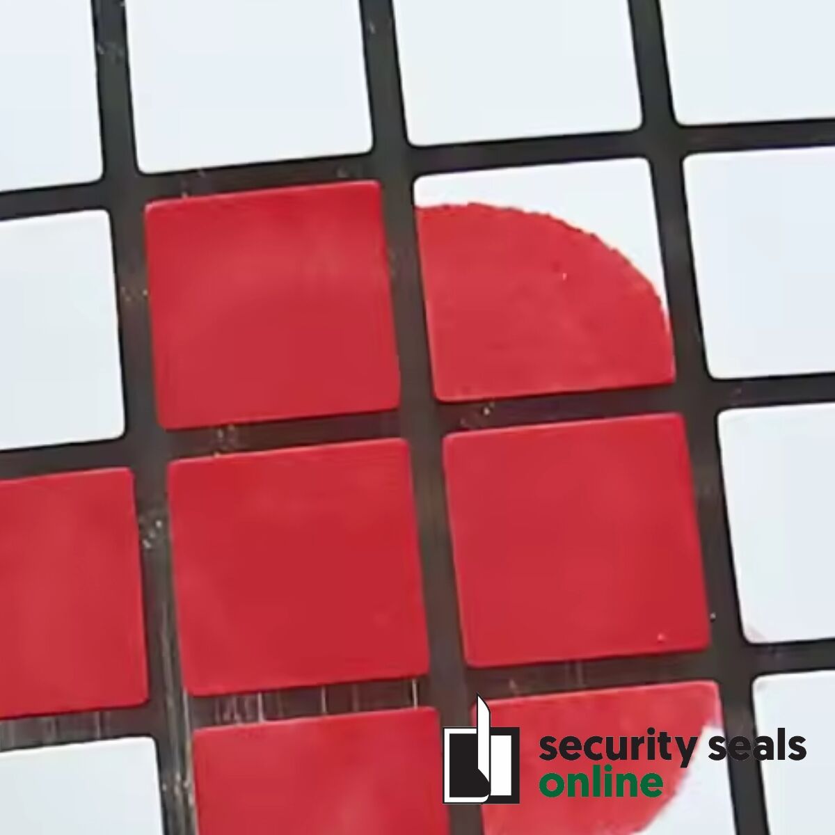 X-Safe 10x10mm Water Indicator Label @ Security Seals Online by B-Sealed