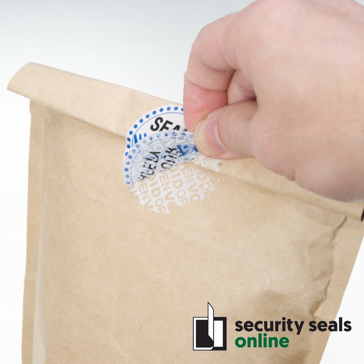 X-Safe 50mm Round Food delivery tamper evident labels @ Security Seals ...
