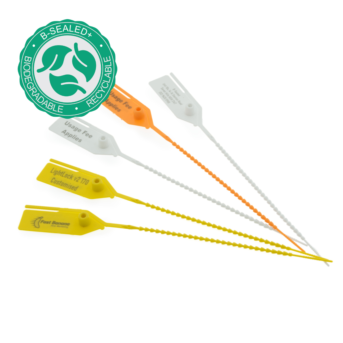 LightLock V2 customised plastic tamper evident pull-tight seals ...