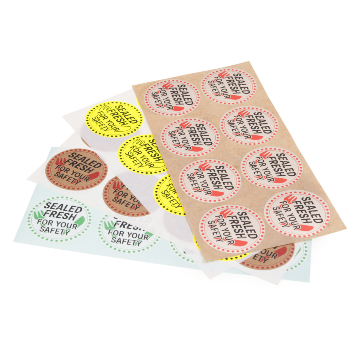 50mm Round Food delivery stickers @ Security Seals Online by B-Sealed