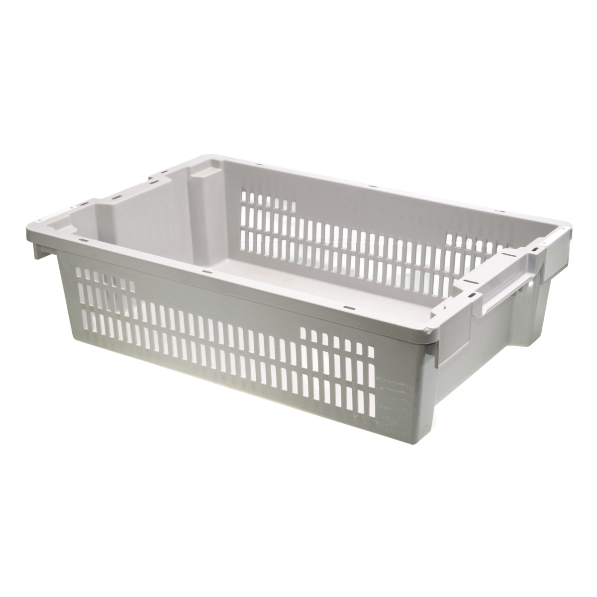 Stack and Nest Vented Crate 600 x 400 x 160mm 30L @ Security Seals ...