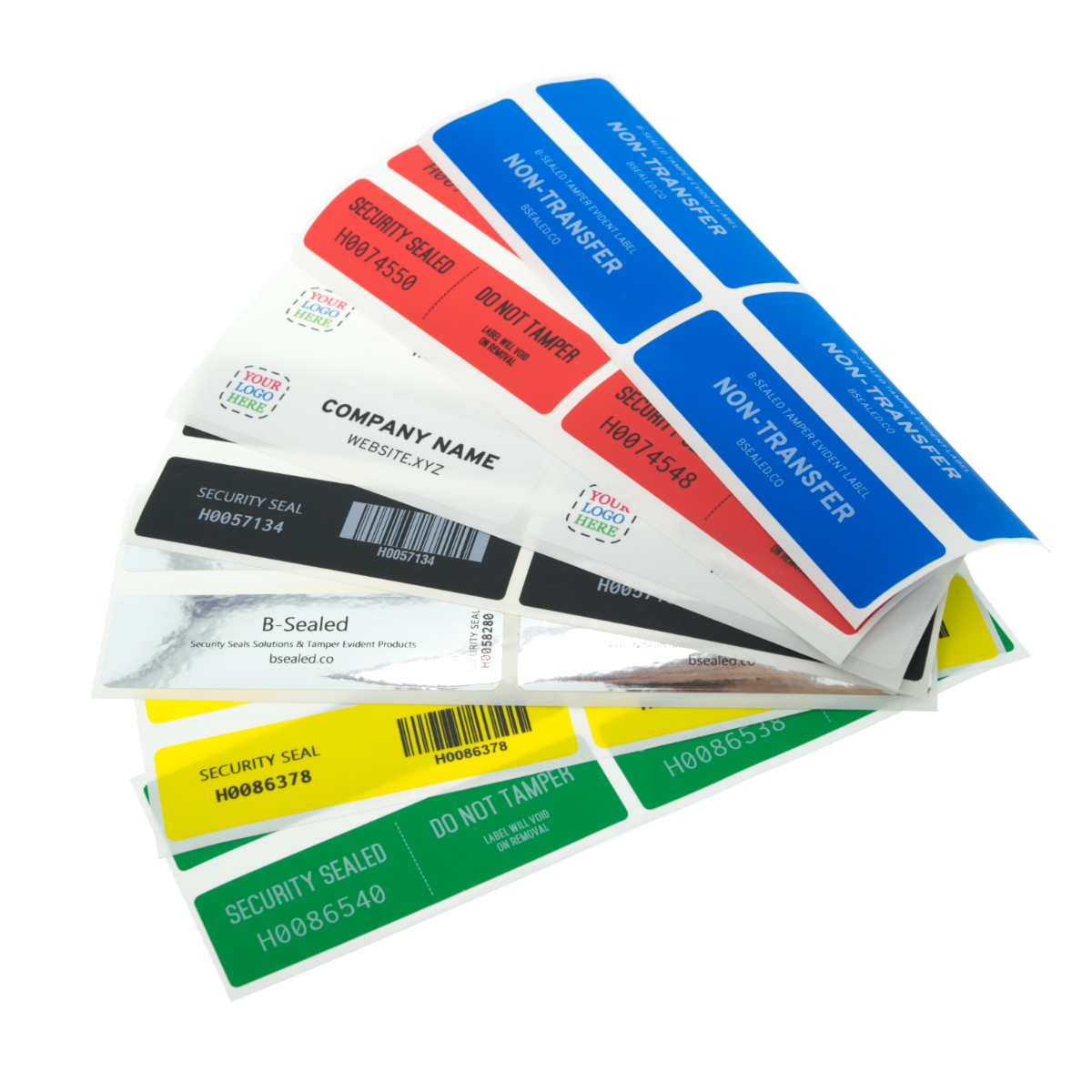 X-Safe 110x30mm Non-Transfer Label @ Security Seals Online by B-Sealed