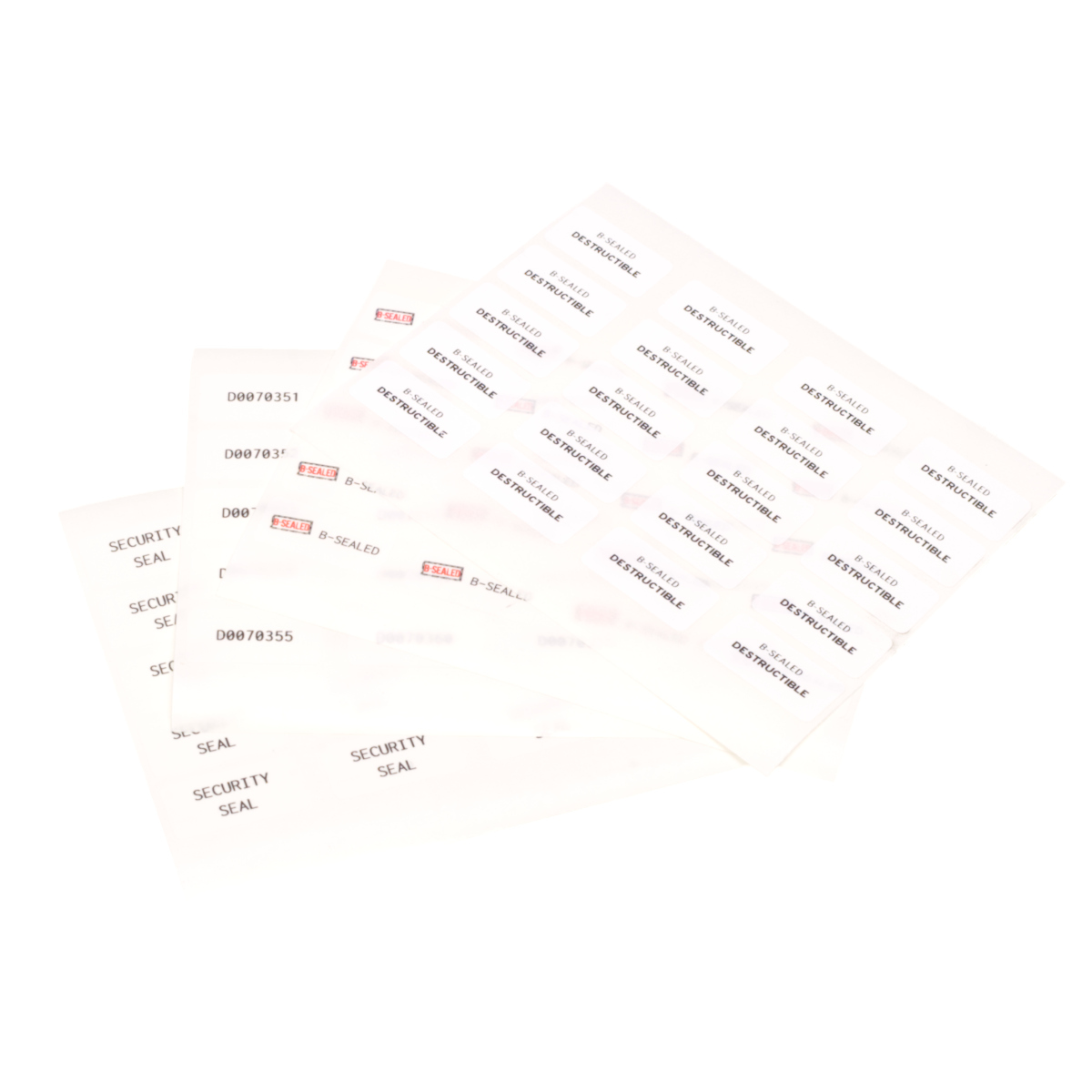X-Safe 30mm x 15mm Destructible tamper evident labels @ Security Seals ...