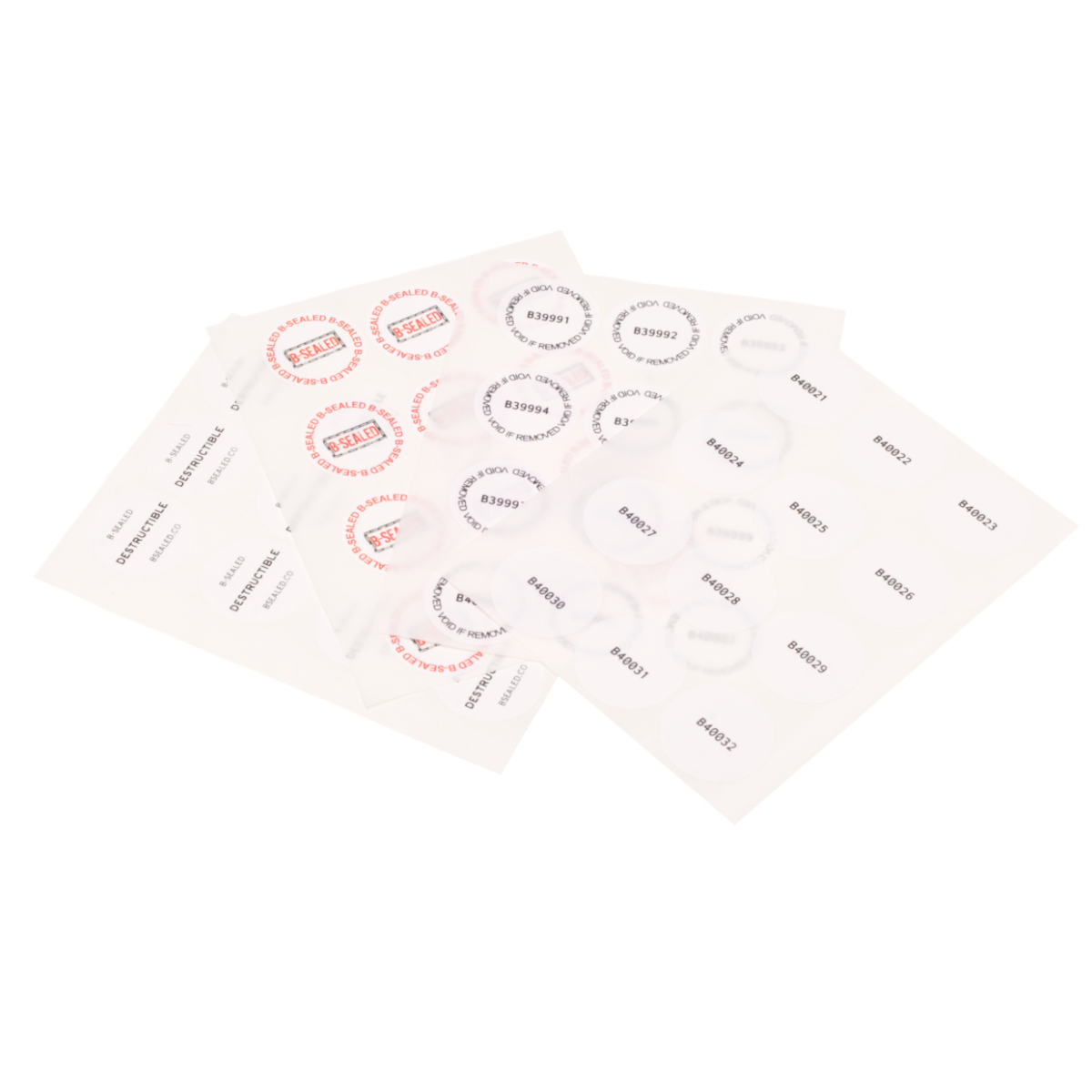 X-Safe 20mm Round Destructible tamper evident labels @ Security Seals ...
