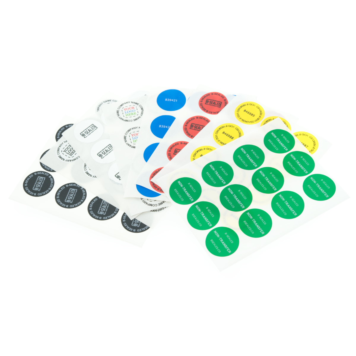 X-Safe Round Non-Transfer tamper evident labels @ Security Seals Online ...