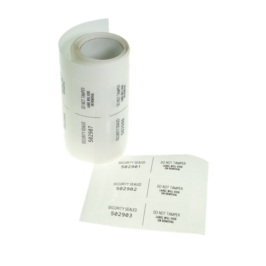 X-Safe Clear Large Partial Transfer tamper evident labels @ Security ...
