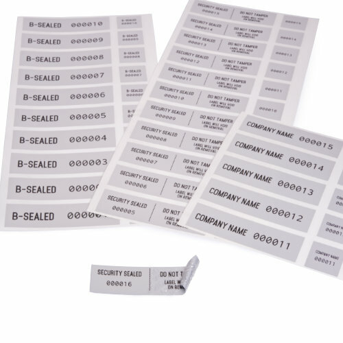 Non-transfer labels @ Security Seals Online by B-Sealed